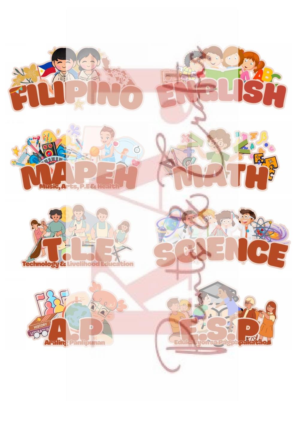 15 Subjects (LINK Included) - Printable School Subject Labels ...