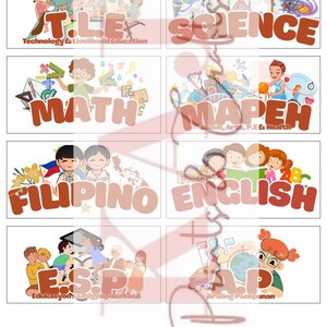 15 Subjects (LINK Included) - Printable School Subject Labels ...