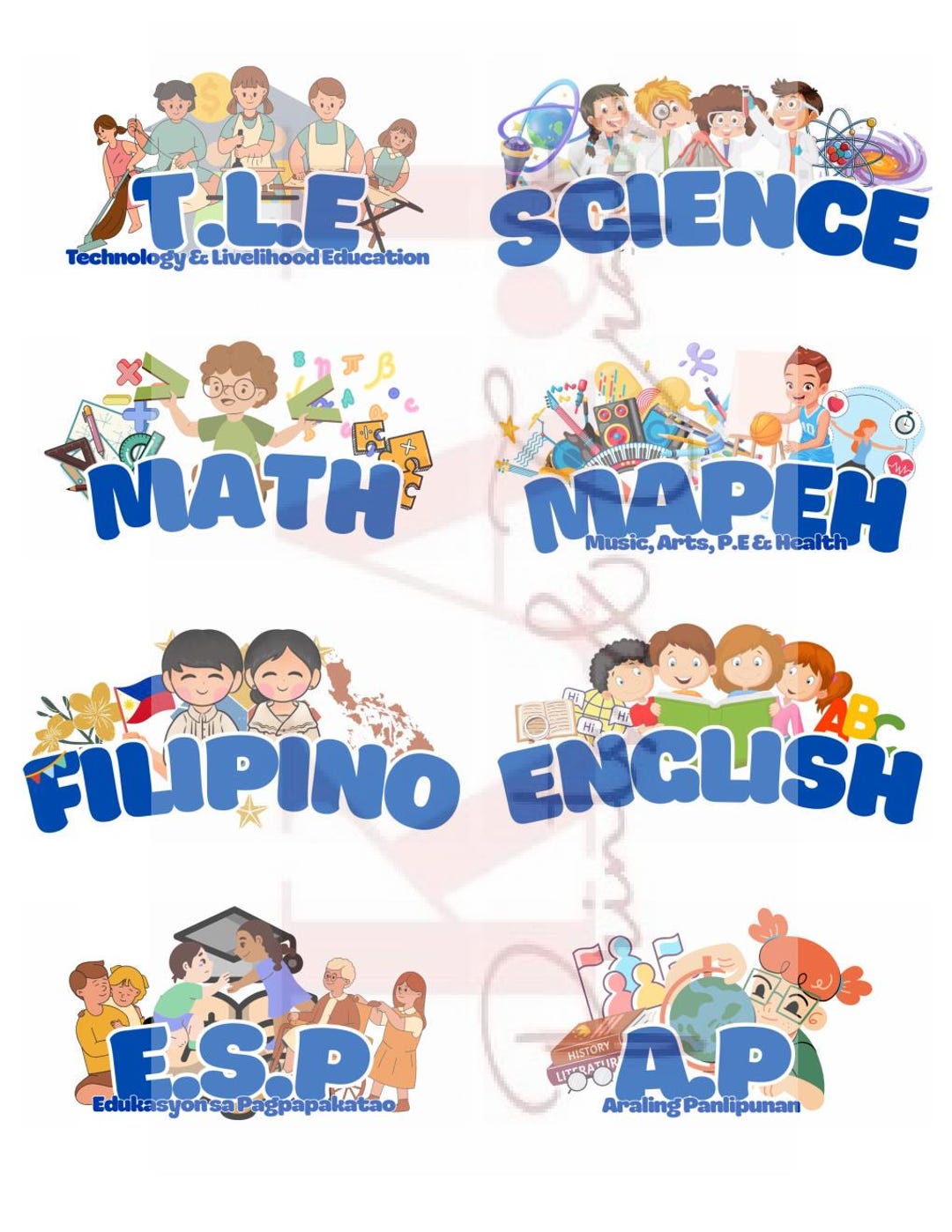 Printable School Subject Labels – Classroom Organization Tags for ...