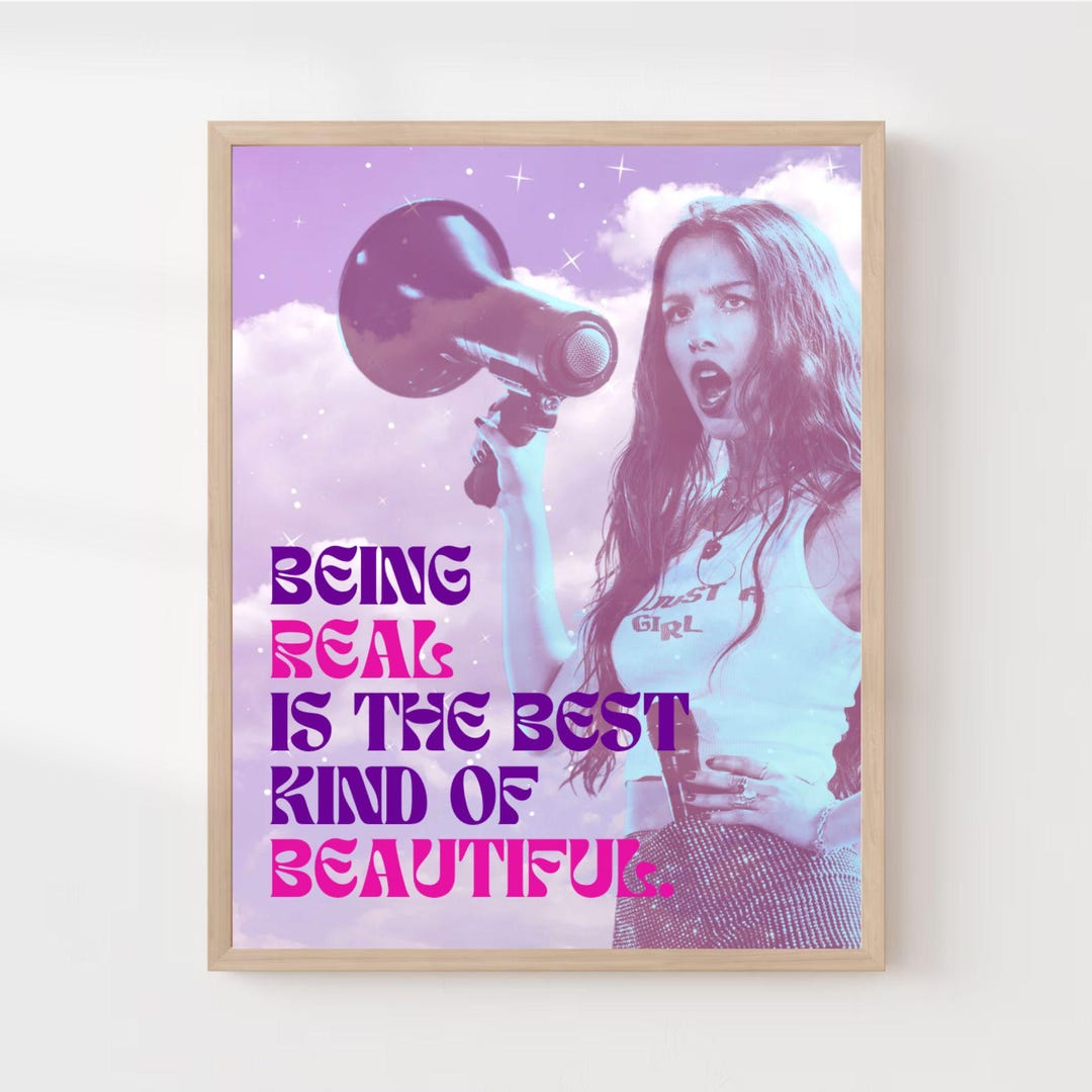 Olivia Rodrigo "being Real" Digital Poster | Inspiring Livie Fan Art ...
