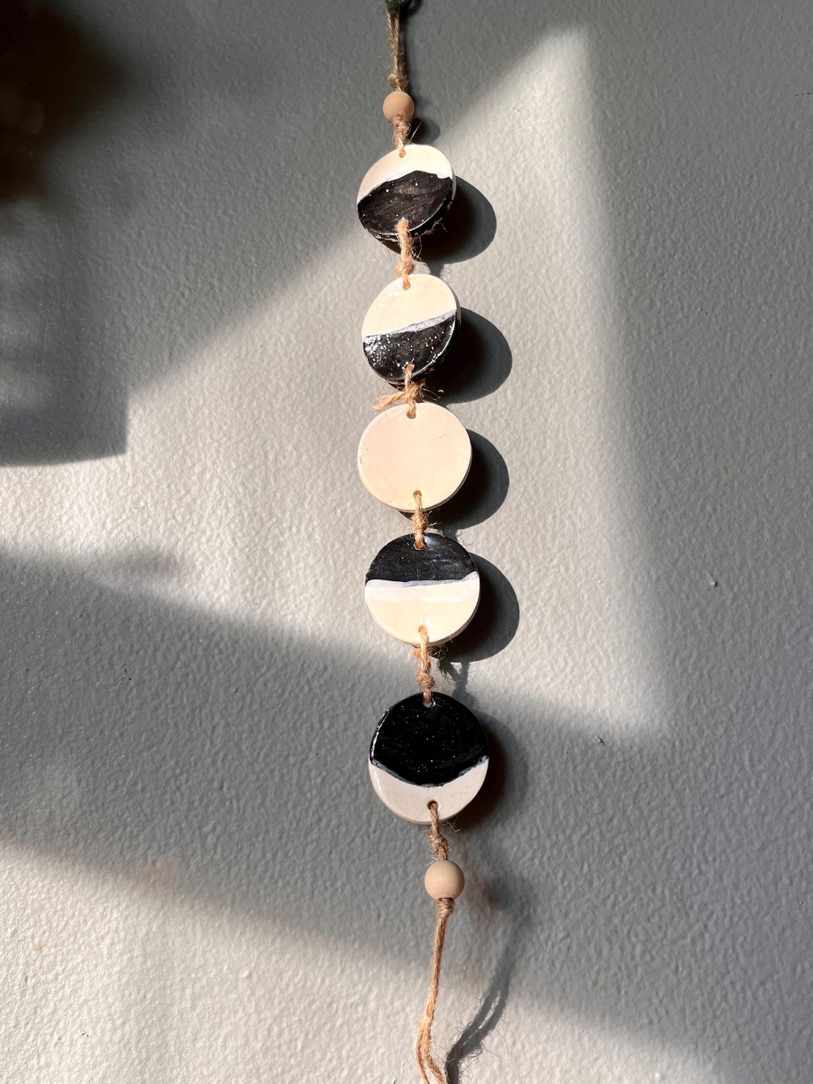 Moon Phases Wall Hanging // Ceramic Wall Decor - Etsy