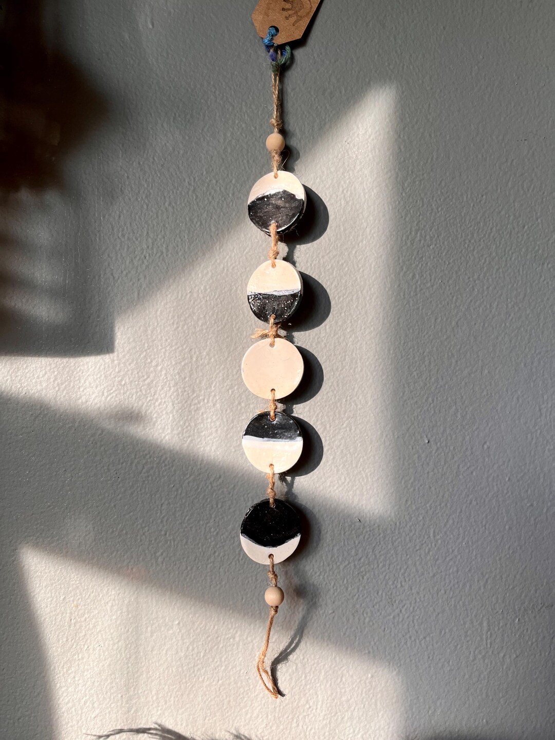 Moon Phases Wall Hanging // Ceramic Wall Decor - Etsy