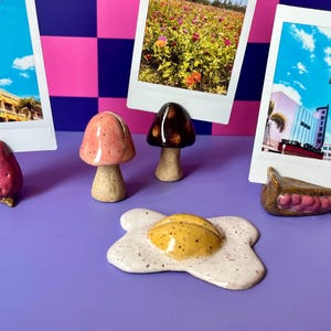 Ceramic Photo Stand // Instax Photo Holder // Handmade Polaroid Display ...