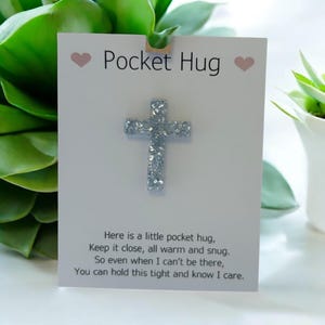 Resin Cross Pocket Hug- Worry Cross - Etsy