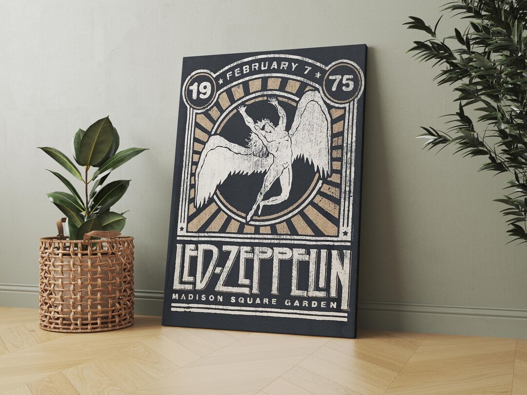 Led Zeppelin 1975 Madison Square Garden Concert Poster - Etsy