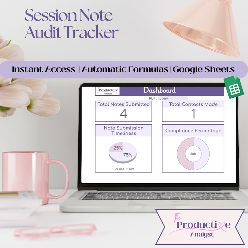 Session Note Audit Tracker | Editable Audit Spreadsheet With Dynamic ...