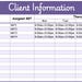 BCBA Caseload/hours Tracker | Google Sheets Template for Client ...