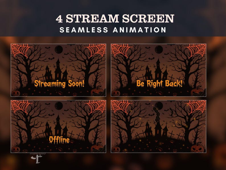 Halloween Twitch Stream Layout Twitch Stream Spooky Twitch Animated ...