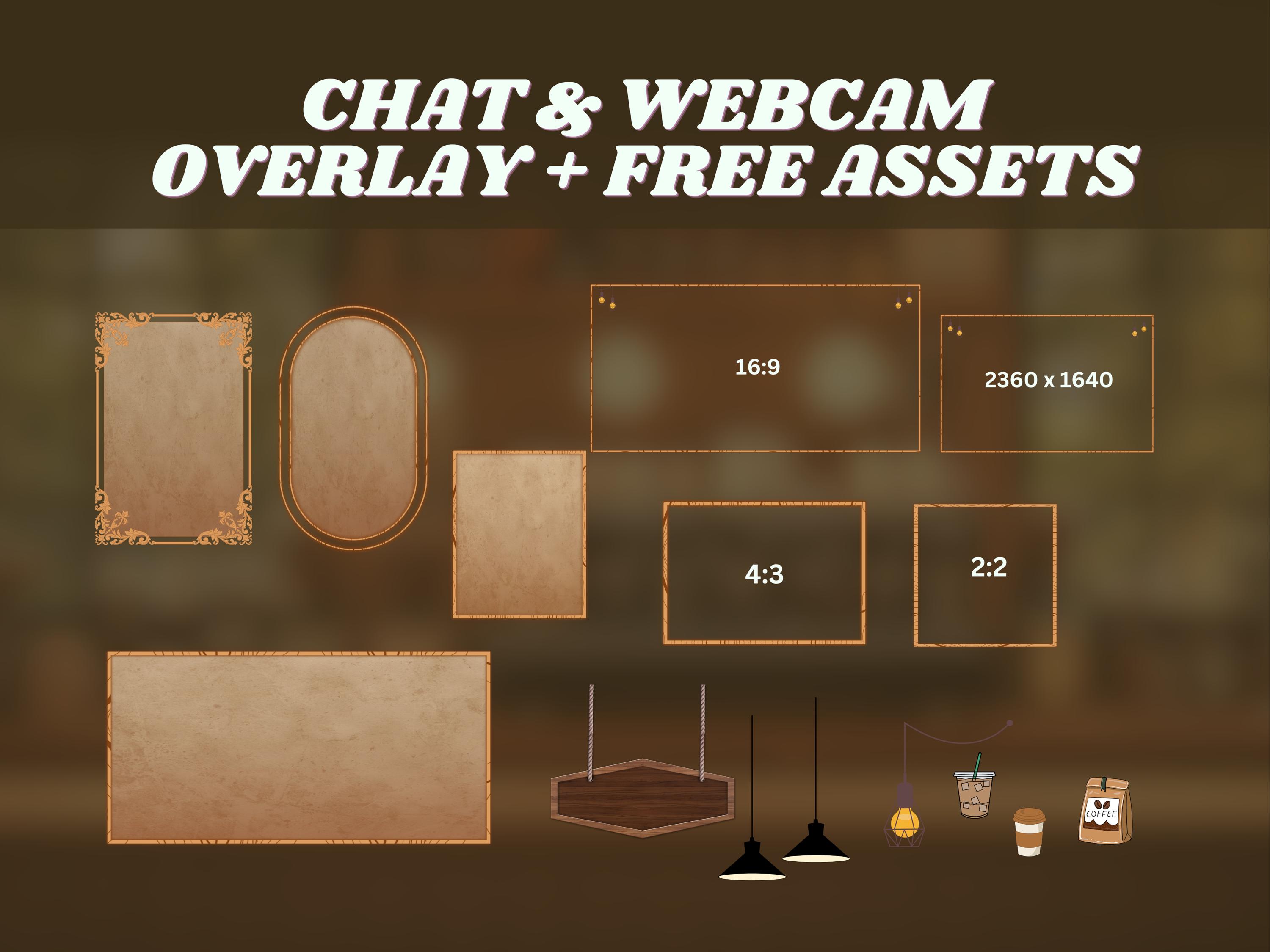 Cozy Cafe Twitch Stream Package Vtuber Cafe Aesthetic Animated Rain ...