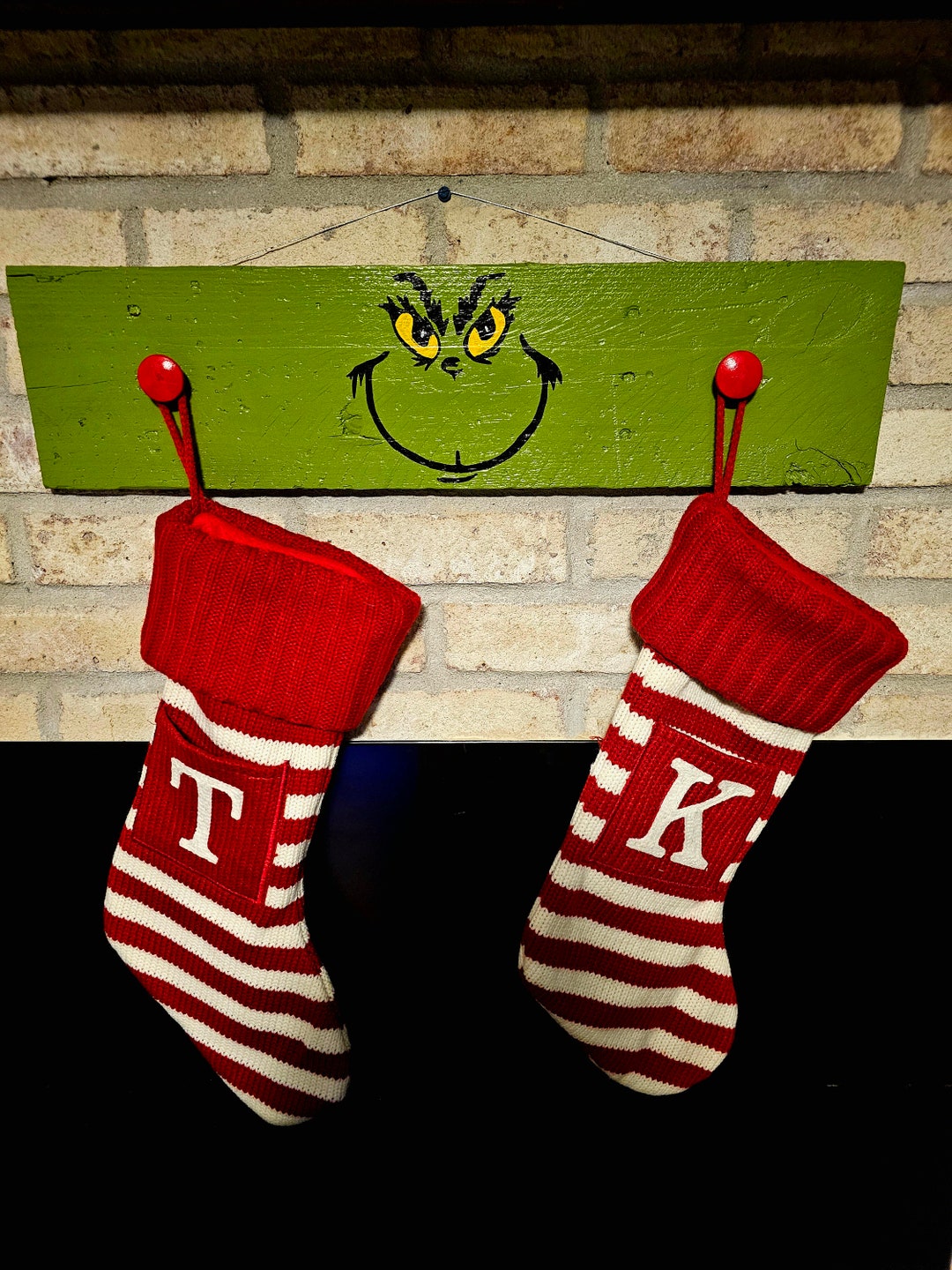Grinch Stocking Holder - Etsy