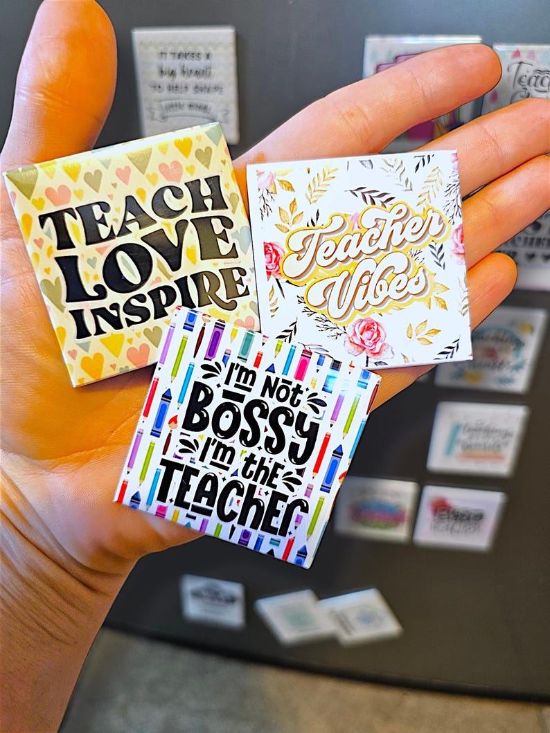 TEACHER Magnets | Teacher Gift | Teacher Appreciation | Teacher Holiday ...
