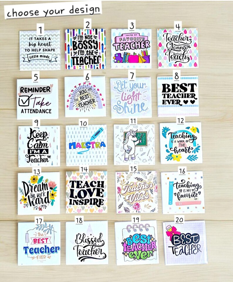 TEACHER Magnets | Teacher Gift | Teacher Appreciation | Teacher Holiday ...