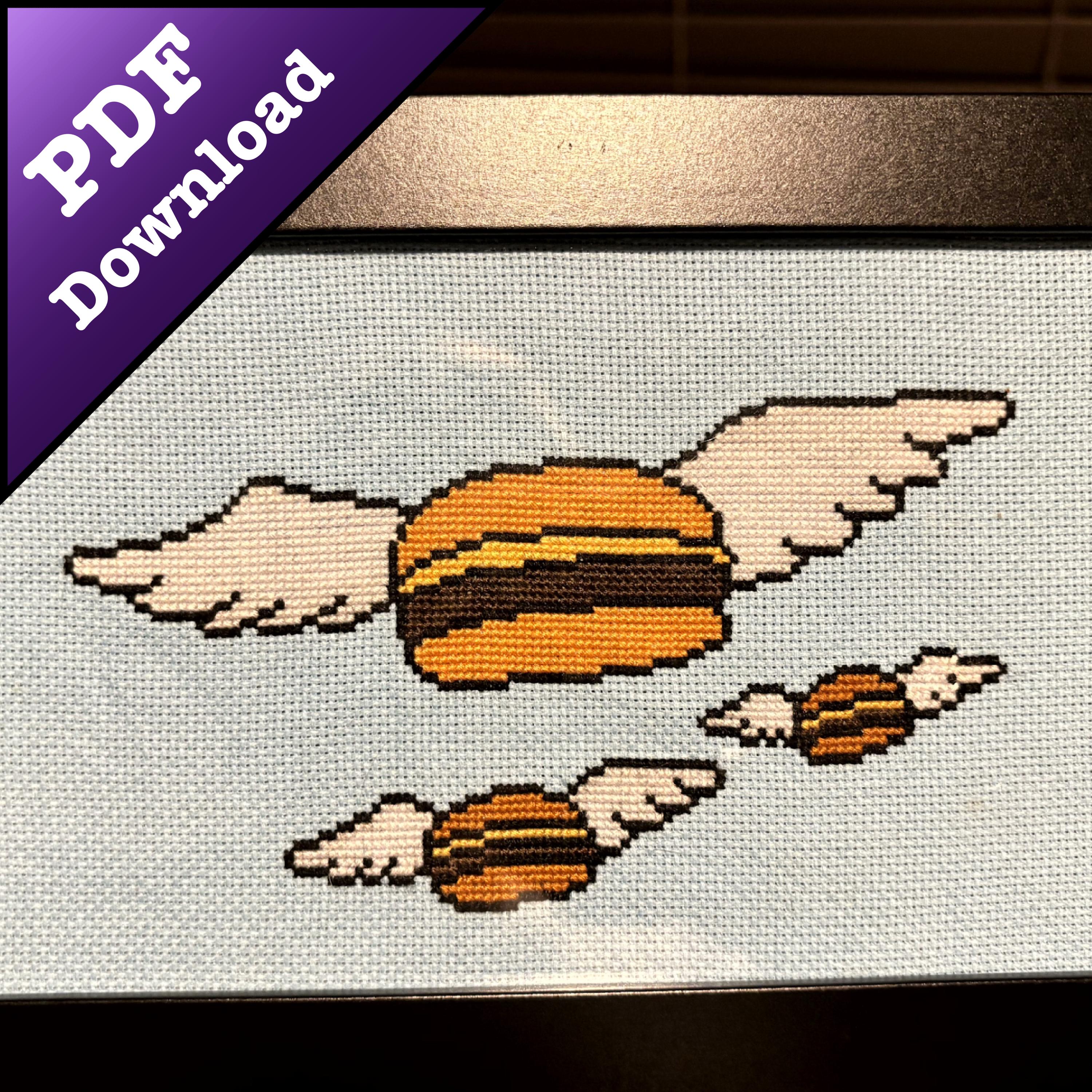 Bob's Burgers Flying Burgers Cross Stitch Pattern PDF - Cartoon, Fan ...