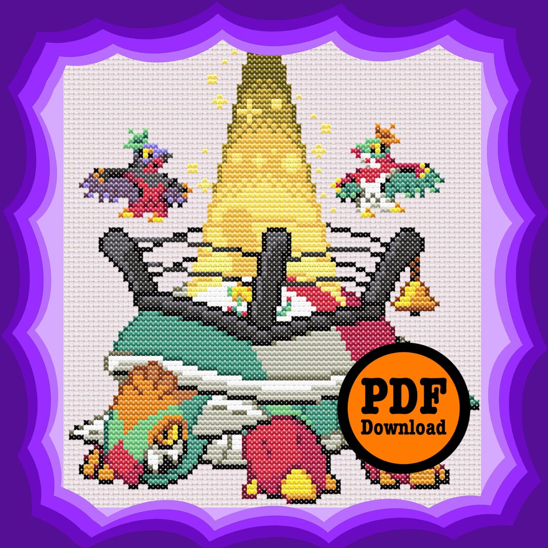 Pokémon Fusion Cross Stitch Pattern Torterra Hawlucha PDF Download - Etsy