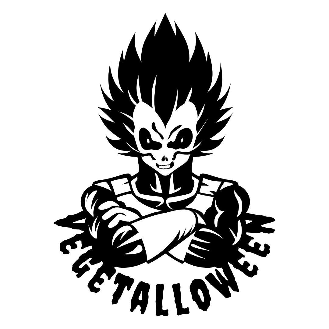 Vegetalloween, Vegeta SVG, Halloween Skull Design, Fun Spooky SVG Cut ...