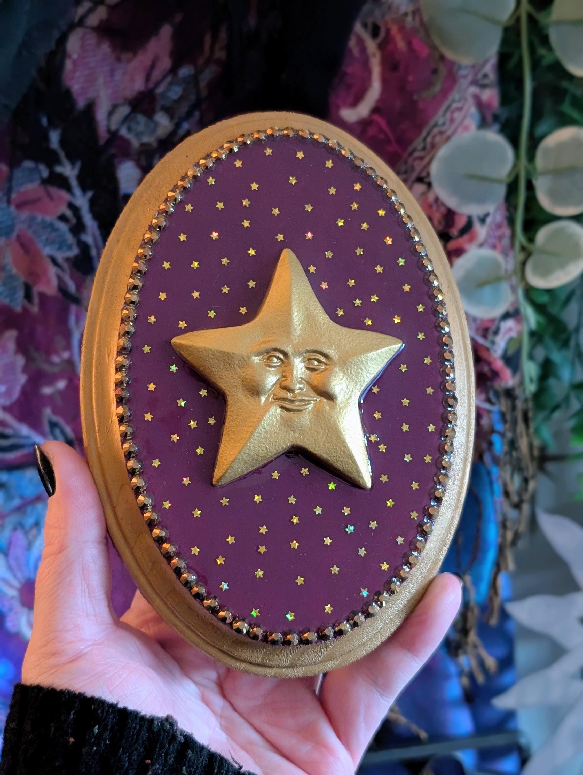 Anthropomorphic Star Wall Hanging, Vintage 90s Celestial Inspired Art ...