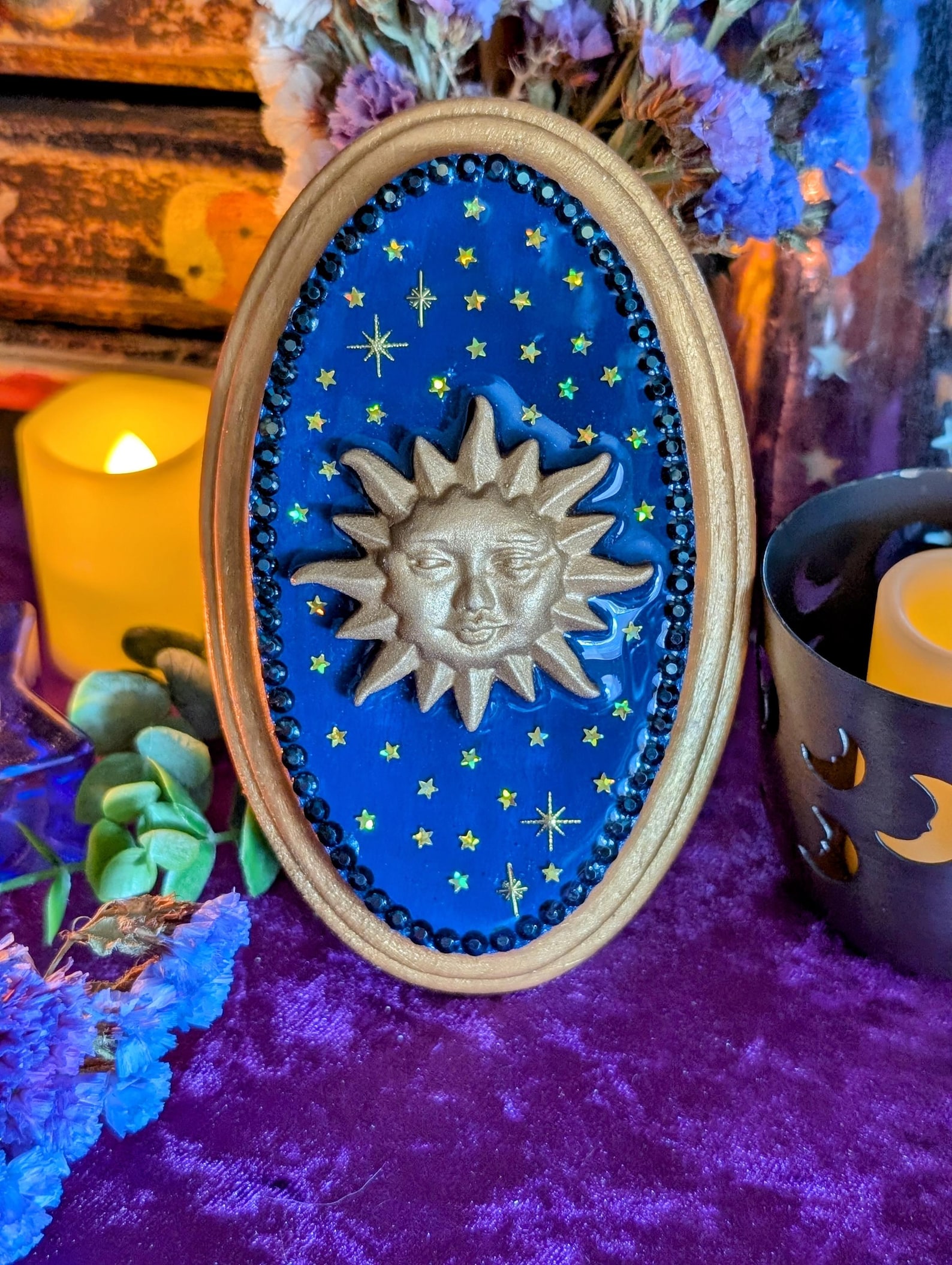Handmade 90s Celestial Style Sun Wall Hanging, Vintage 1990s Inspired ...