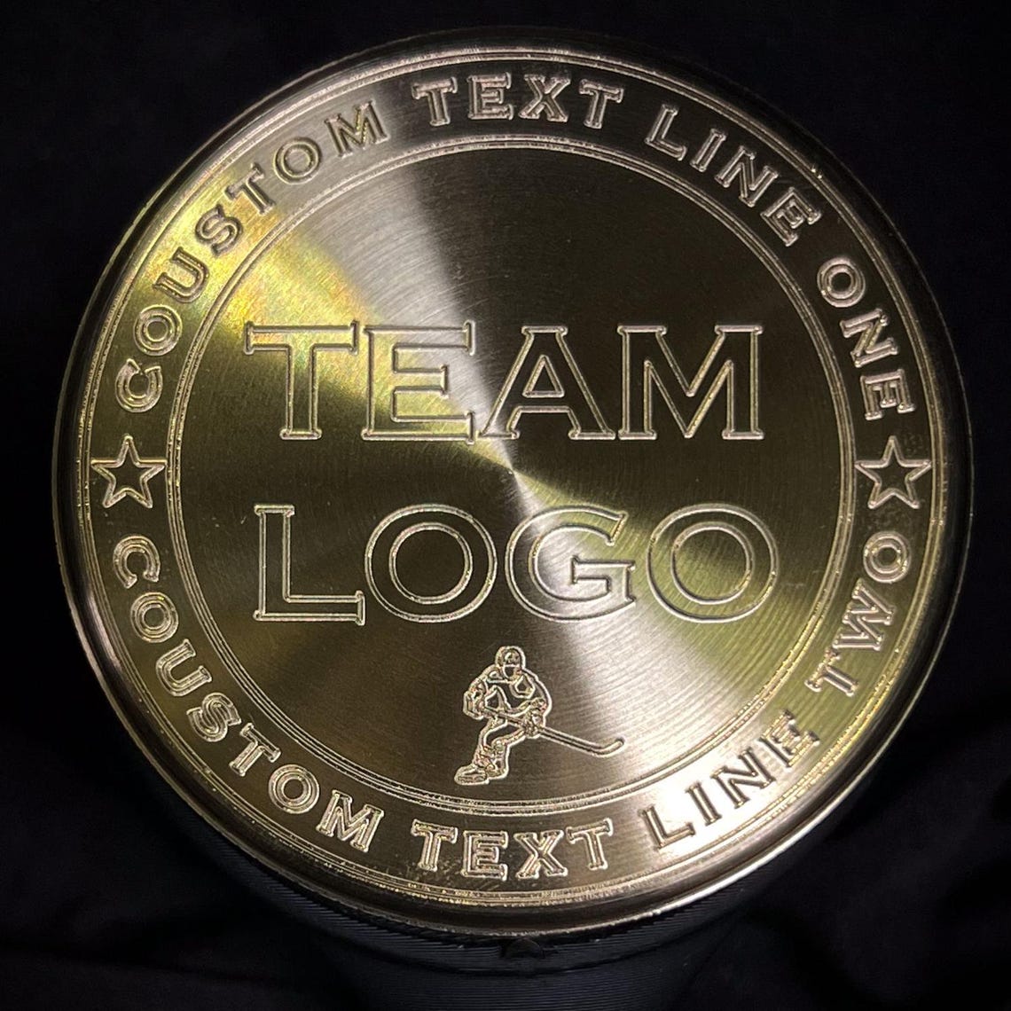 Custom Brass Hockey Puck: Personalized Hockey Gift, Trophy Idea - Etsy