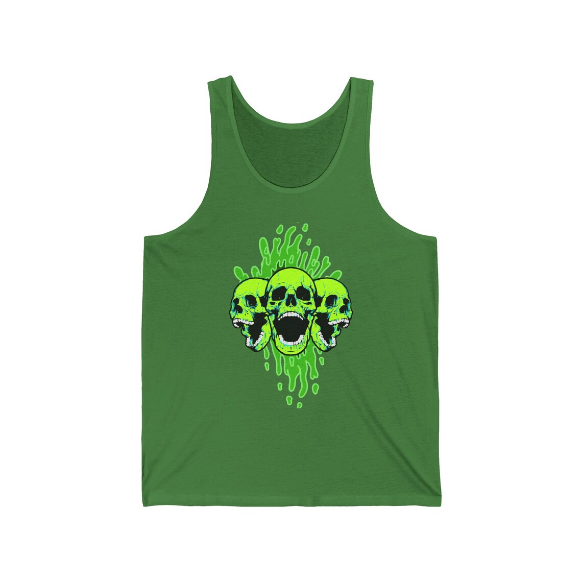 Trifecta Skulls ACIDITY, Green Slime Unisex Tee, Corrupt Skulls Graphic ...