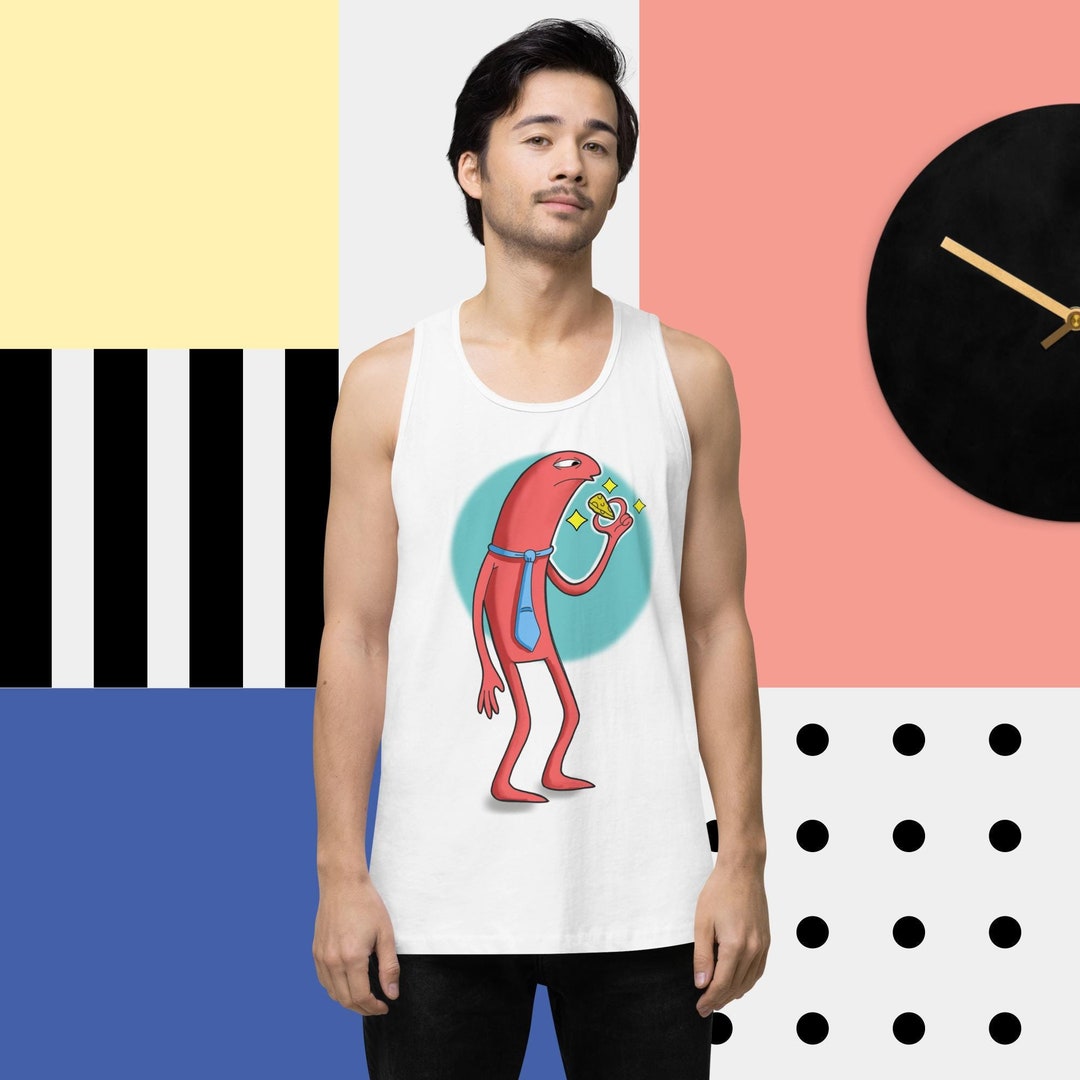 Smiling Friends Allan and His Cheese Graphic Tank Top, Smiling Friends ...