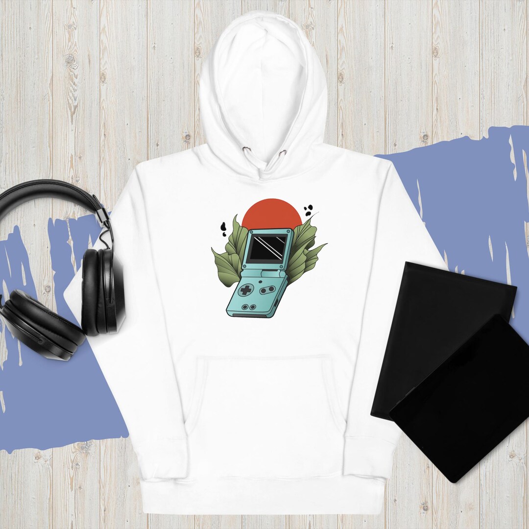 Game Boy Advance New School Crew Neck Graphic Hoodie, Game Boy Advance ...