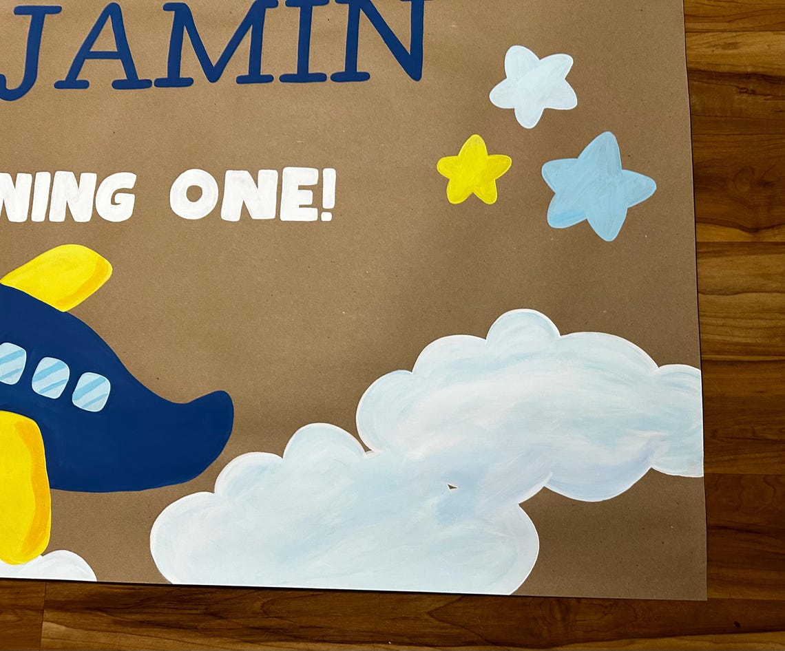 Custom Time Flies Birthday Banner, Custom First Birthday Banner, Hand ...