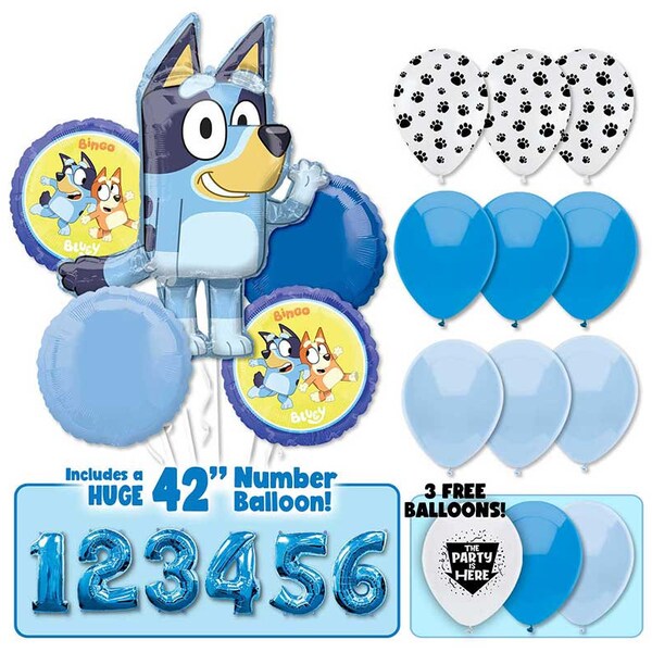 Bluey Balloons Bouquet - Etsy