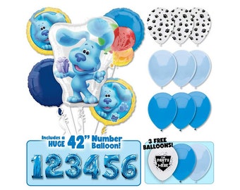 Blue's Clues Anagram 25'' Balloon W/ Free Shipping Birthday Party Decorations - Etsy