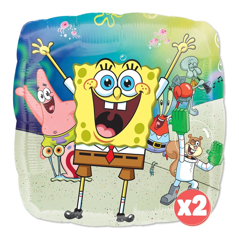 Spongebob Square Pants Balloons Bouquet Kit Kids Party Decor Decoration ...