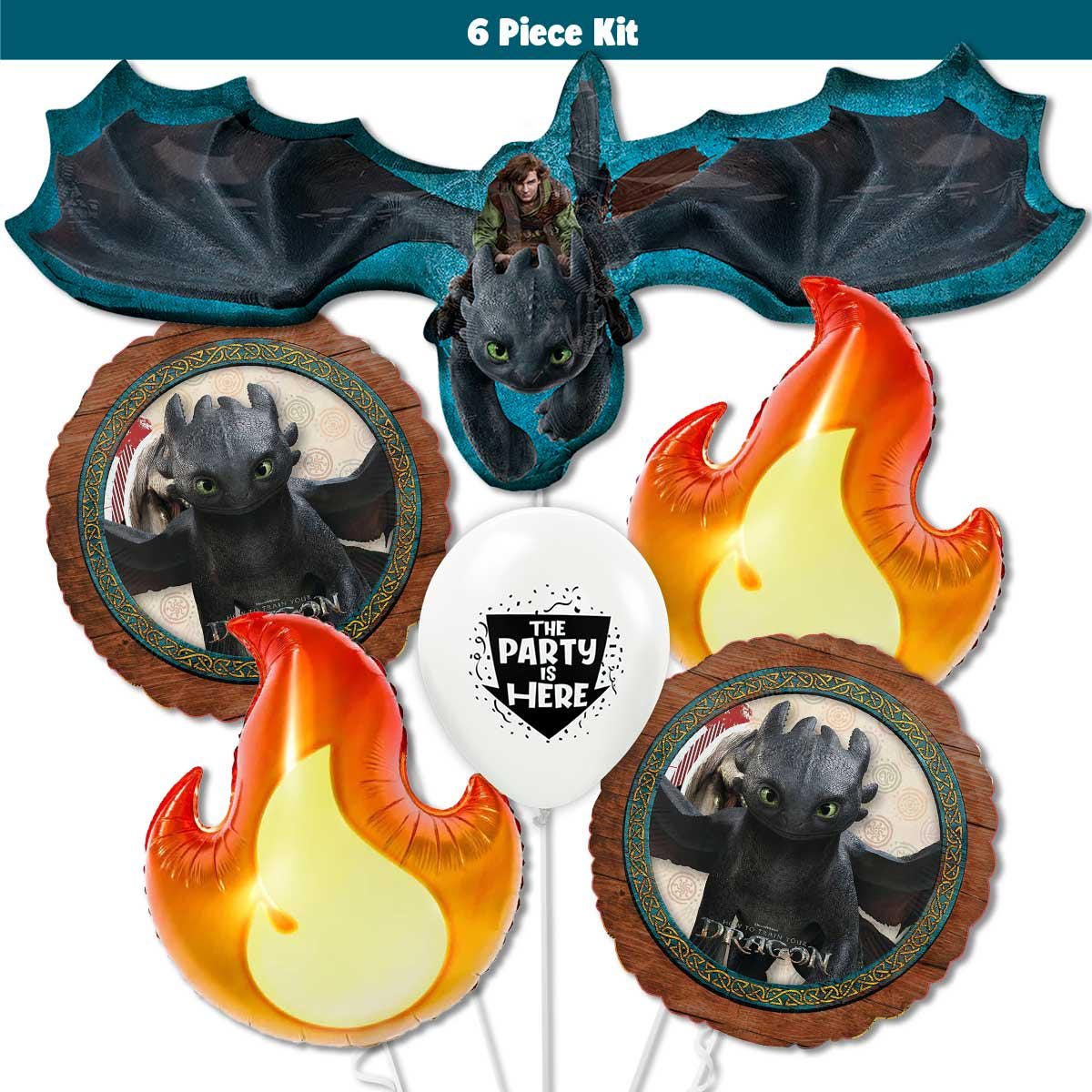 How to Train Your Dragon Toothless Balloon Kit W/ Optional Black Number ...