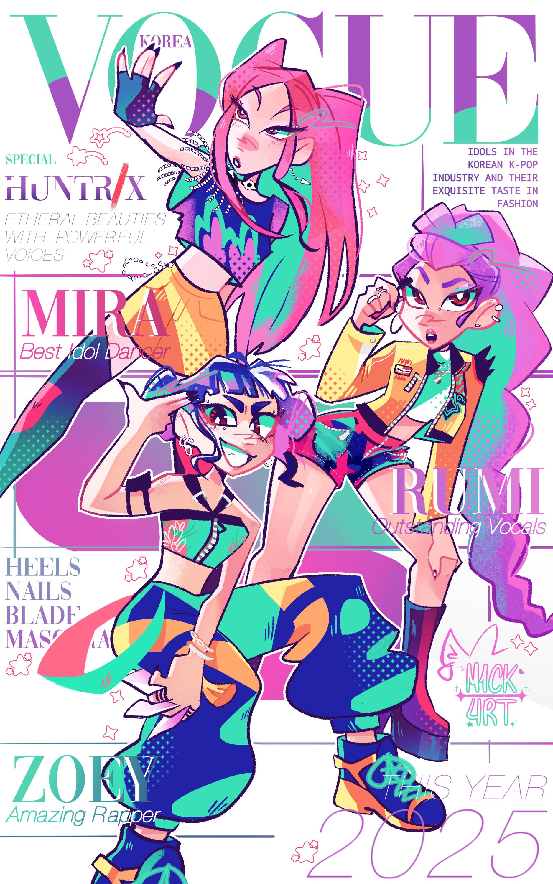 PREORDER!!! / Huntrix Print :)) - Etsy UK
