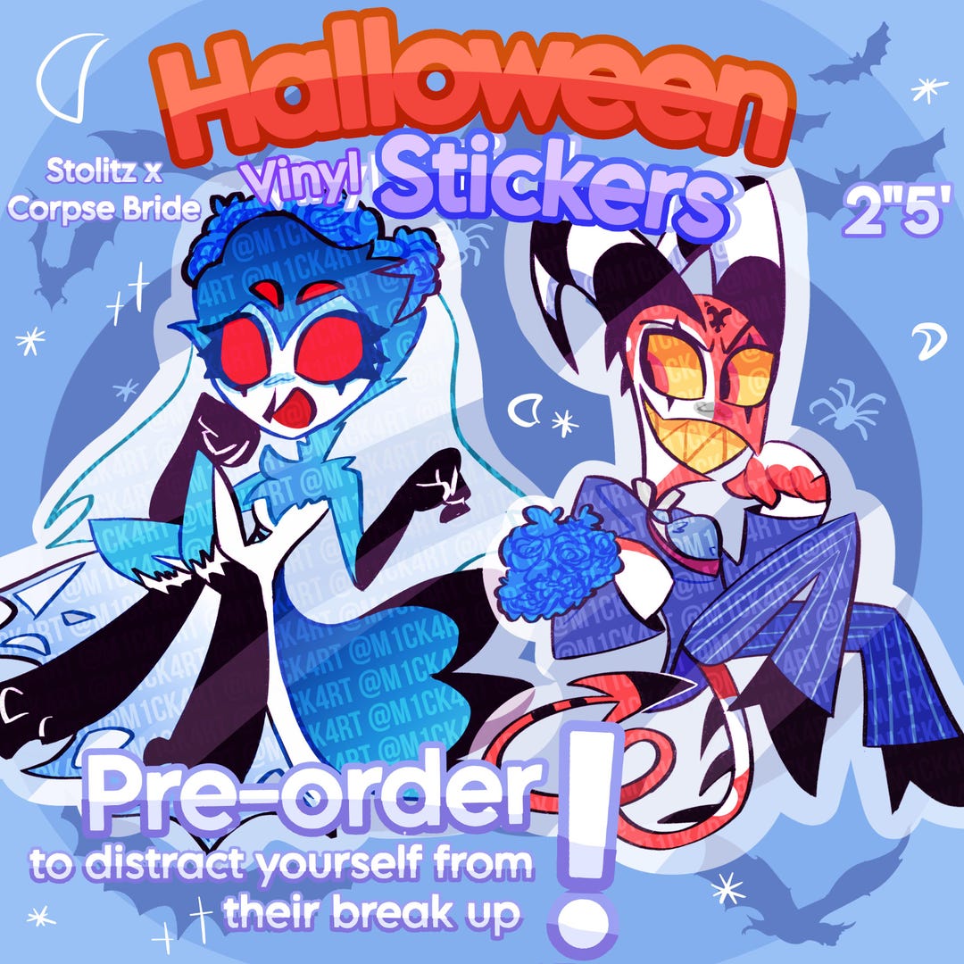 Helluva Boss Stolitz Stickers PRE-ORDERS - Etsy