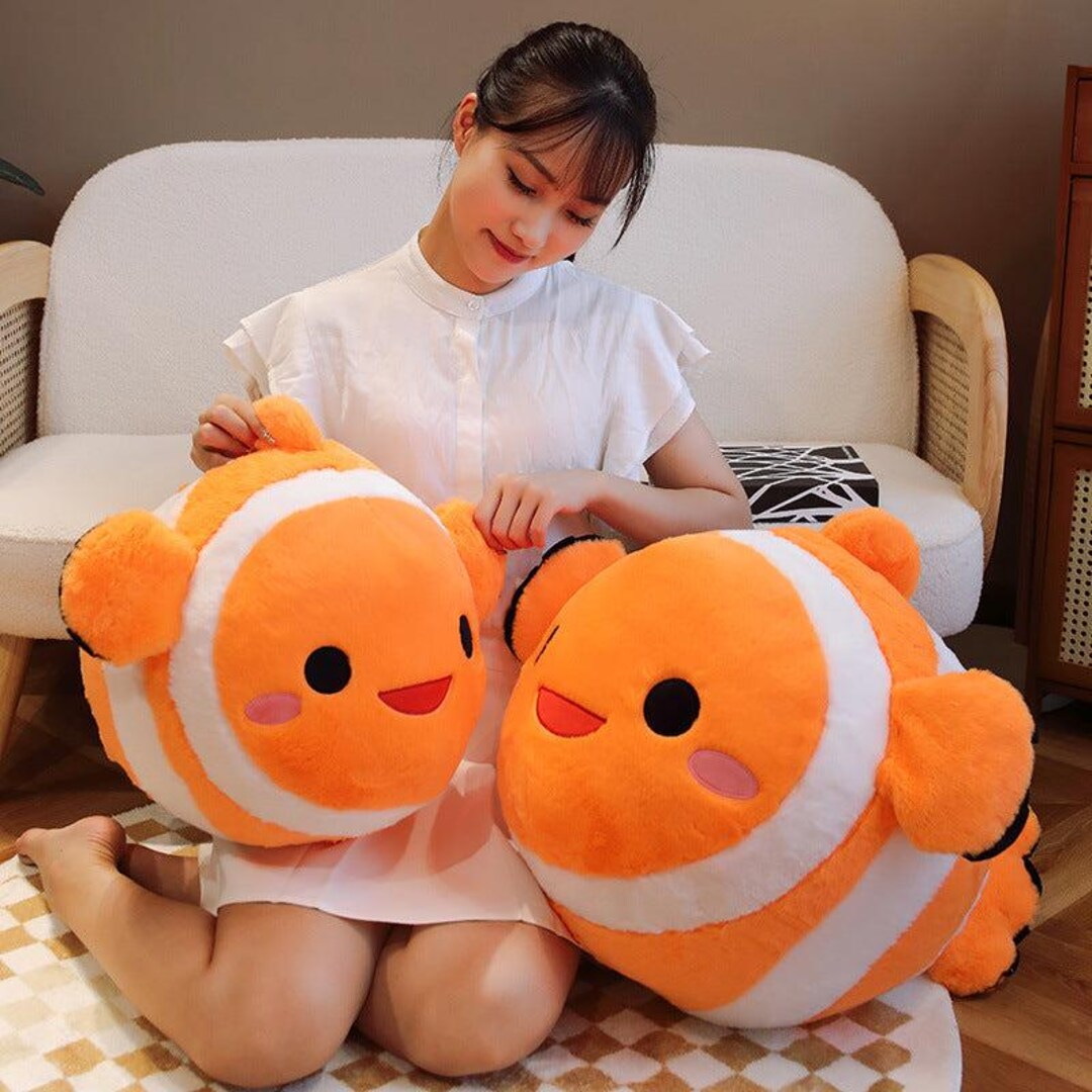Cute Clownfish Doll Plush Toys Aquarium Simulated Fish Pillow - Etsy