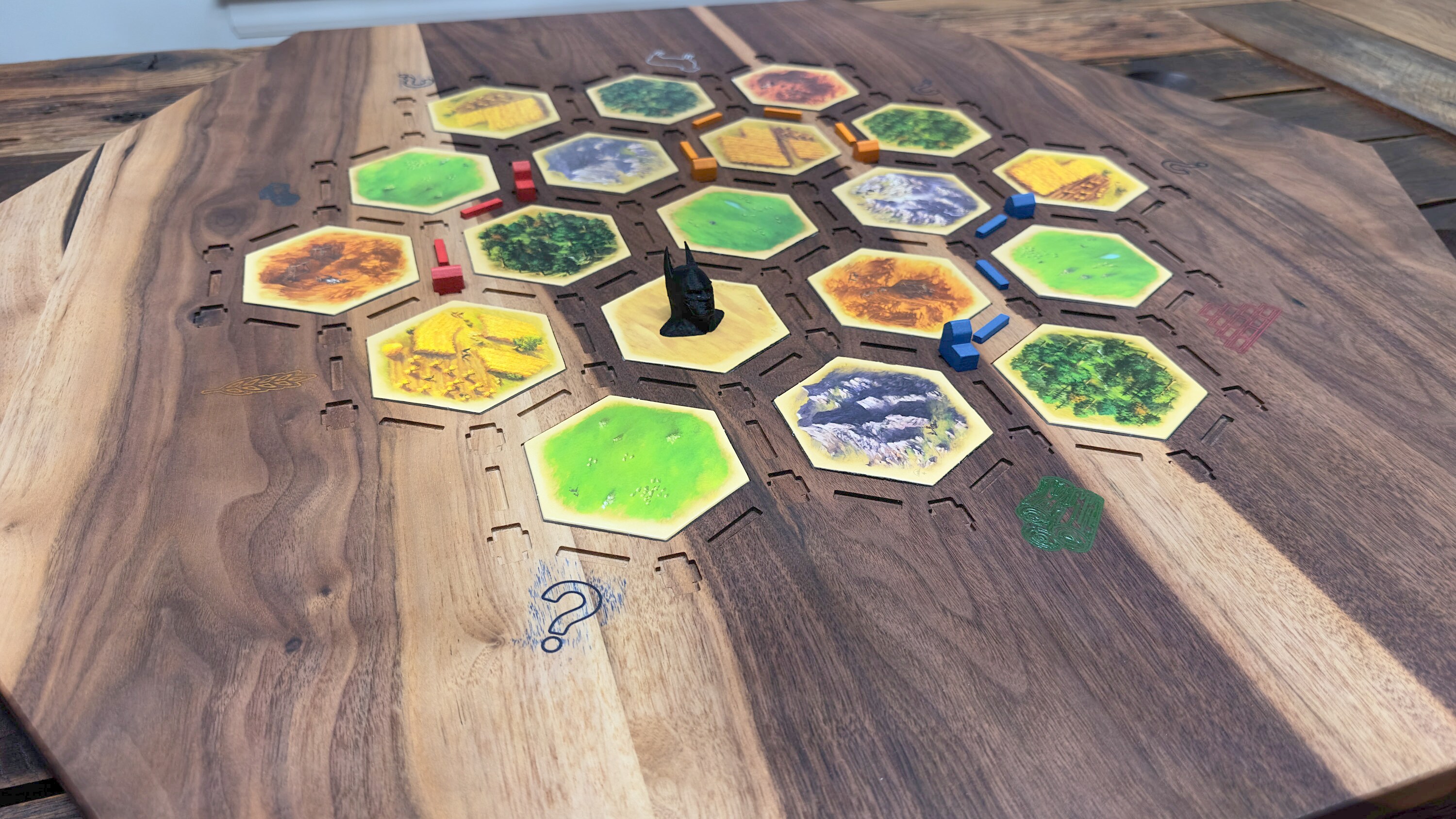 Custom Inset Settlers Game Board (wood) - Etsy