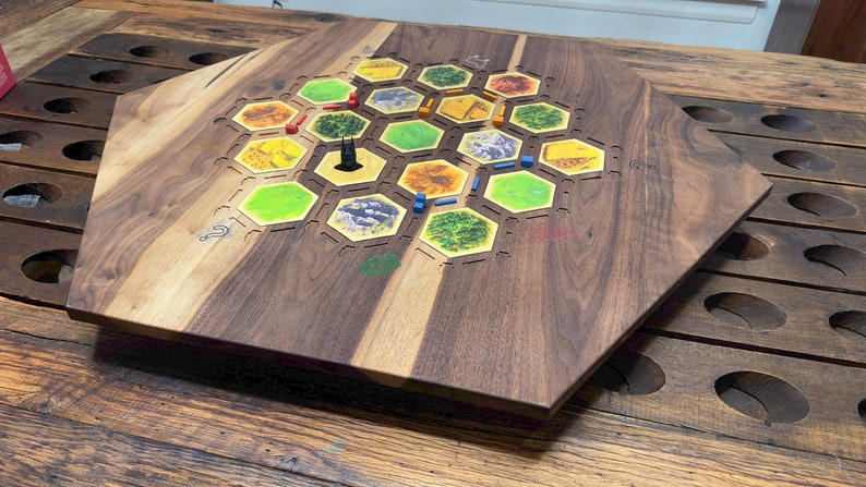 Custom Inset Settlers Game Board (wood) - Etsy