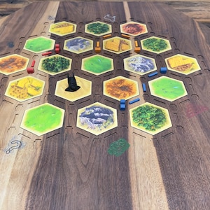Custom Inset Settlers Game Board (wood) - Etsy