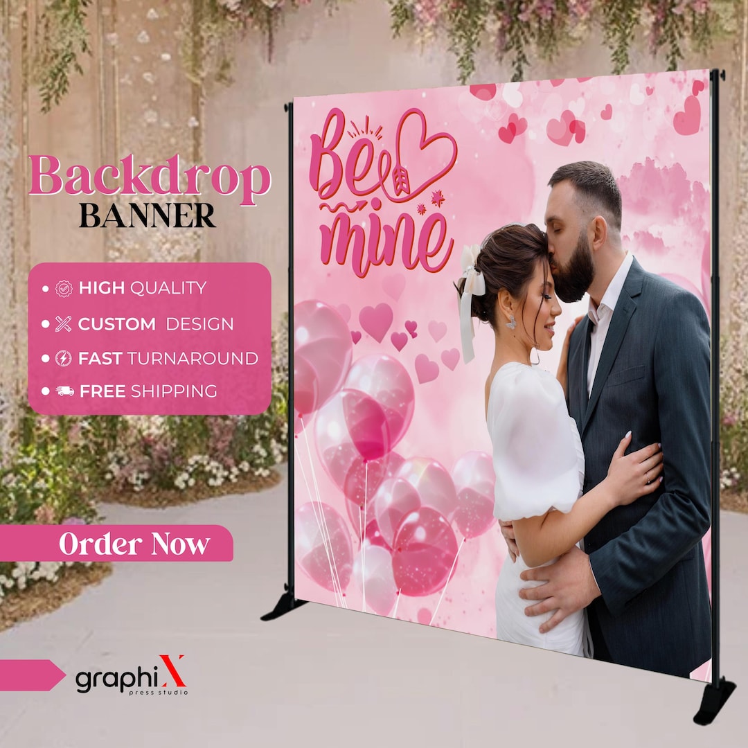 Custom Couple Photo Backdrop Wedding Backdrop Valentine Backdrop Party ...