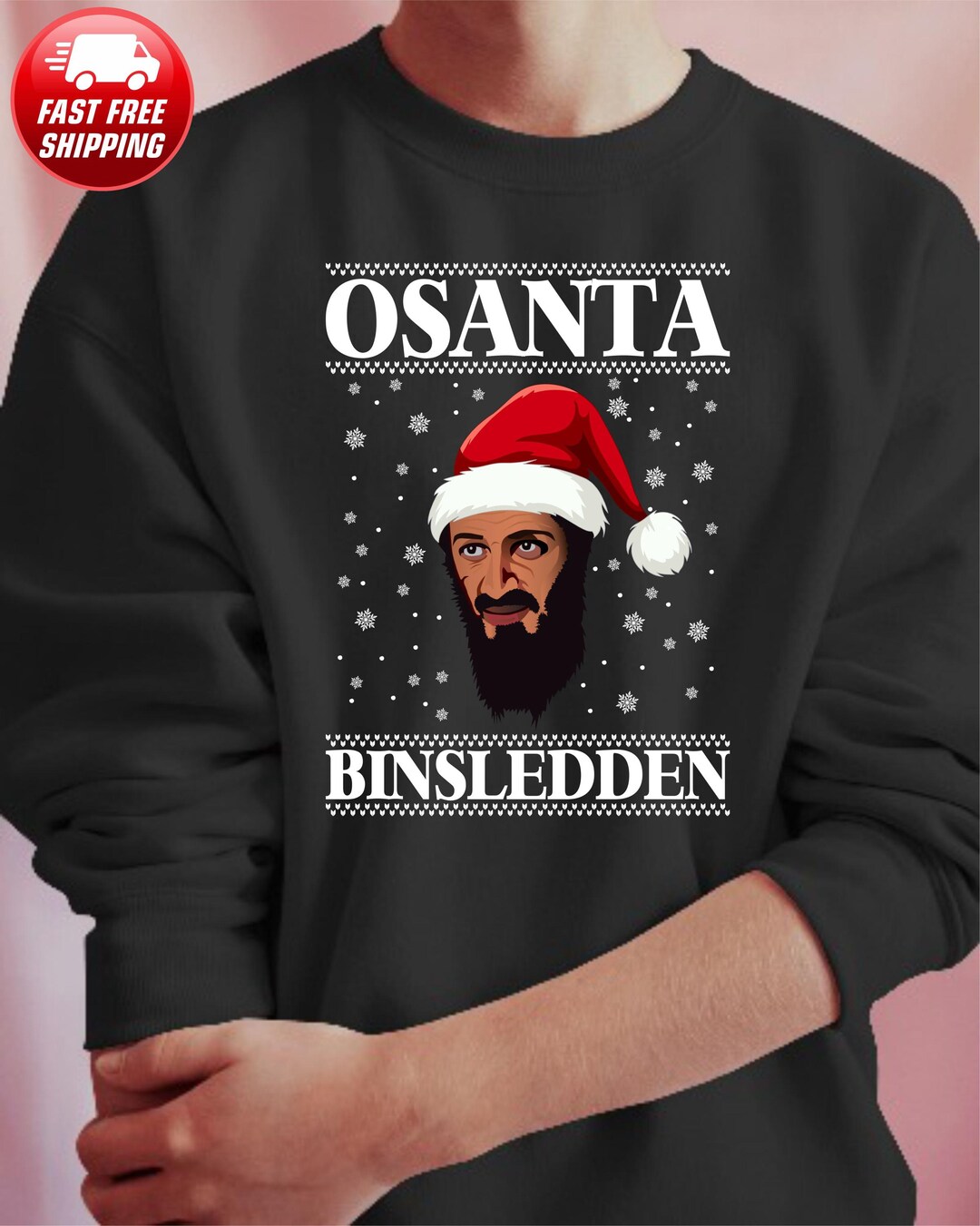 Osanta Binsledden Christmas Sweatshirt, Funny Christmas Osanta ...