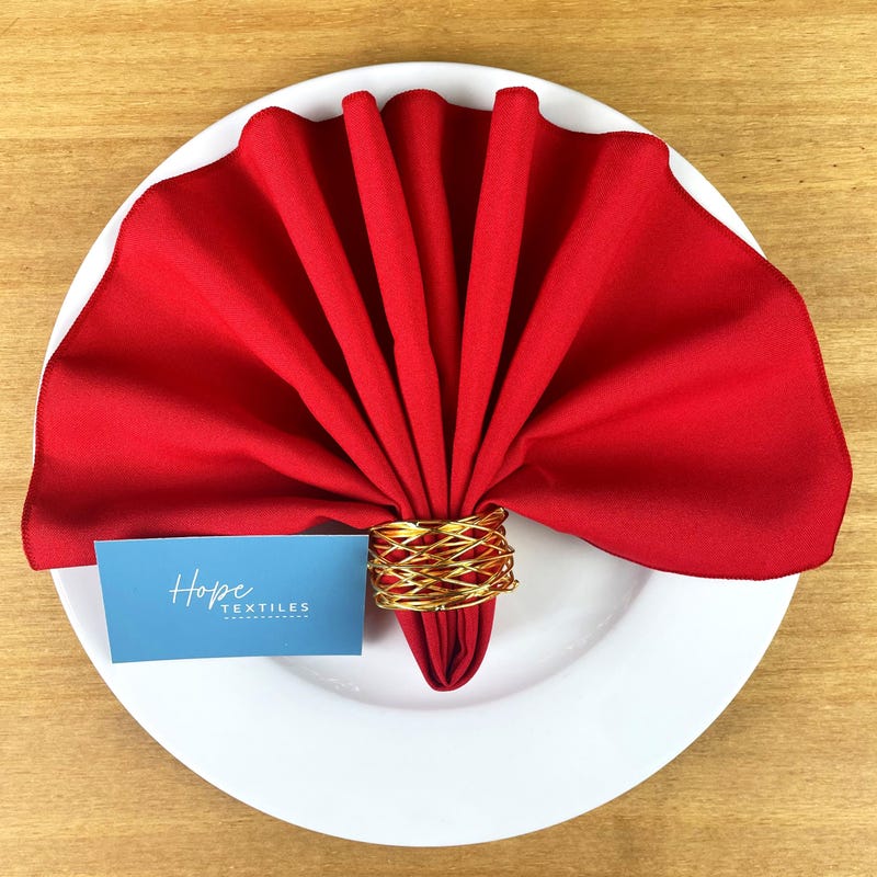Red Cloth Napkins Christmas - Etsy UK