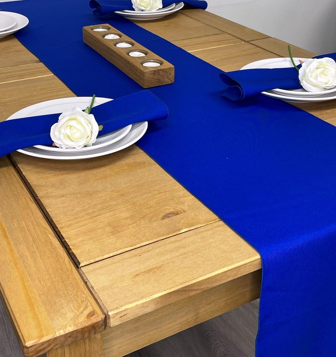 Royal Blue Table Runner - Etsy