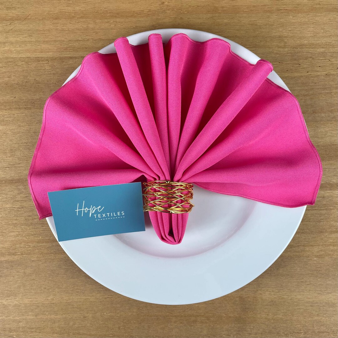 Hot Pink Napkins - Etsy
