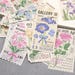 30pcs Flower Collage Receipt Paper | Bloom Blossom Petal Rose Orchid ...