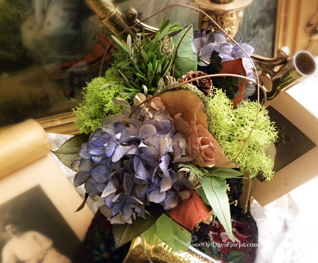 Earth Lovers Ecology Dried Flower Tussie Mussie Bouquet - Etsy