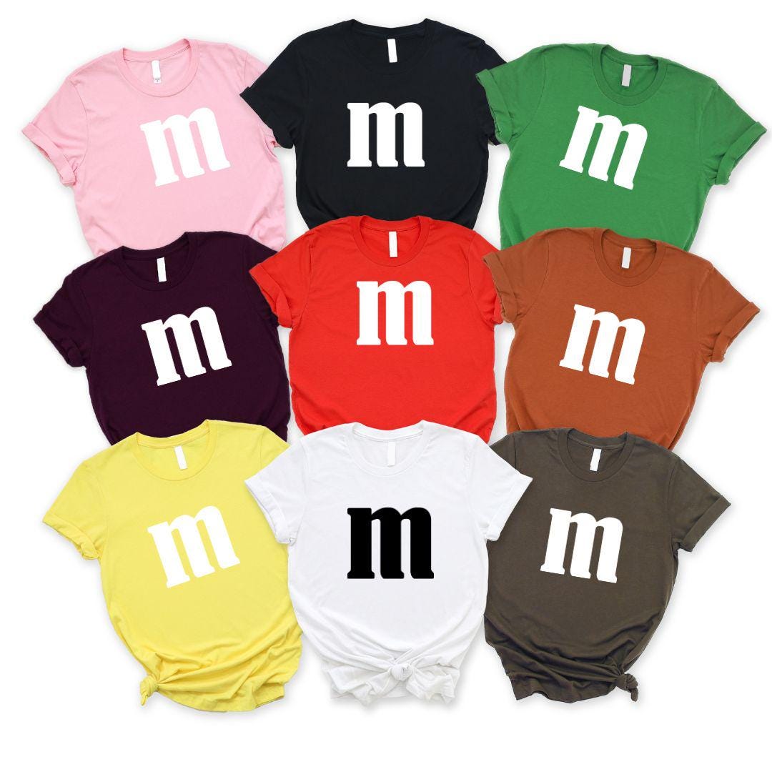 Letter M Group Family Costumes Shirt, M and M Matching Family Shirt ...