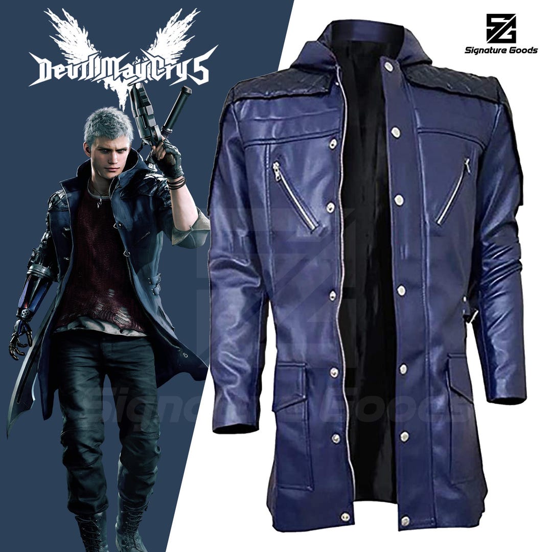DMC 5 Nero Cosplay Coat - Devils May Crys 5 Inspired Coat, Gaming ...