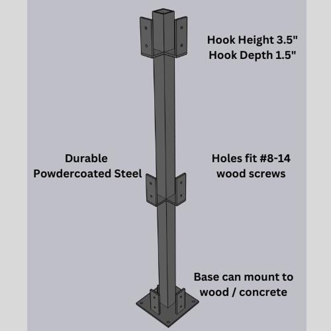 Temporary Guard Rail Post Kit for Stairs / Decks / Landings - Etsy