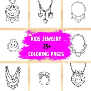 coloring picture of jewelry