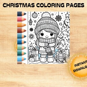 Xmas Times Coloring Pages/ Cozy and Comfy Christmas Coloring Pages for ...