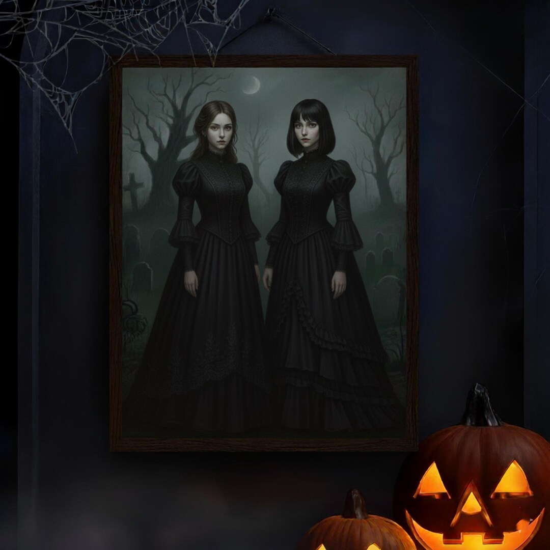 Addams Family Portrait From Photo Custom Gothic Portrait Personalized ...