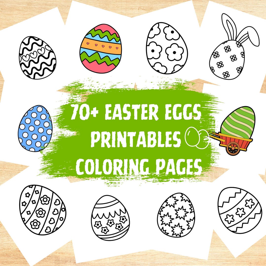 Easter Coloring Books for Kids, Easter Easy Coloring Pages Activity ...